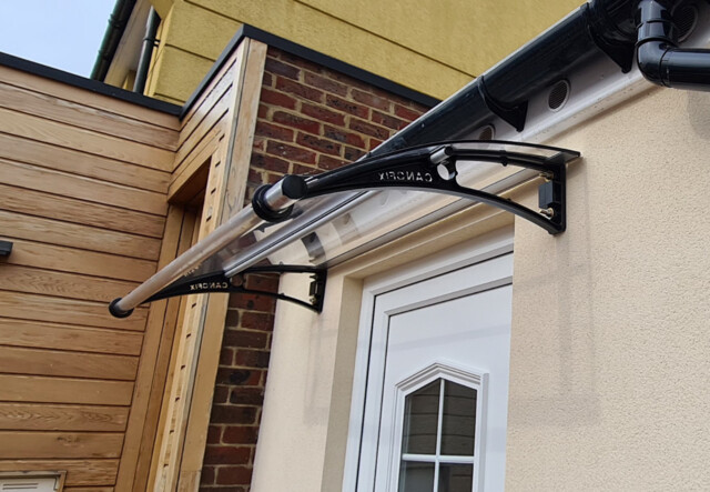 Canofix 650x1500mm Diy Door Canopy Polycarbonate Cantilever Porch by ...