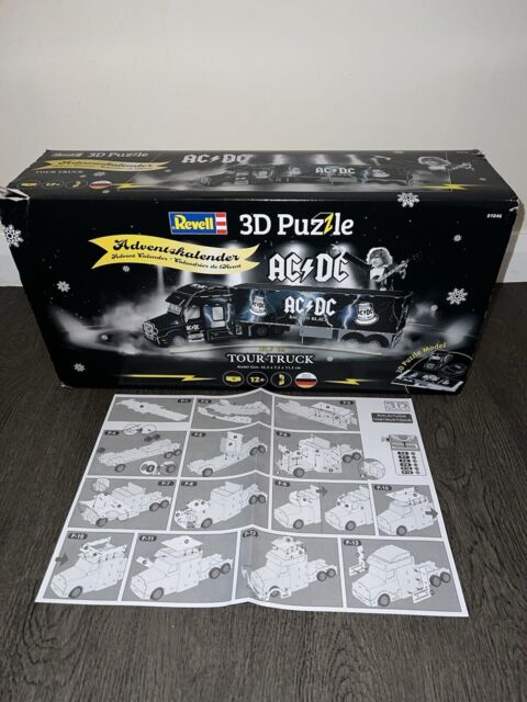 Ac/dc Christmas Advent Calendar Revell 3d Puzzle Tour Truck Bus Back by ...