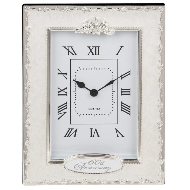 30th Anniversary Mantle Clock Decorative Gift 60th Wedding Anniversary ...