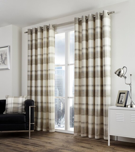 Fusion Balmoral Check, Curtains, 168 X W 66.1 X L 90.2 (2 Panels), by ...