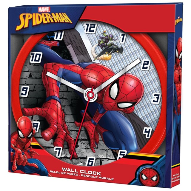 Marvel Spider-man Wall Clock 25cm Kids Gift by eBay | ufurnish.com
