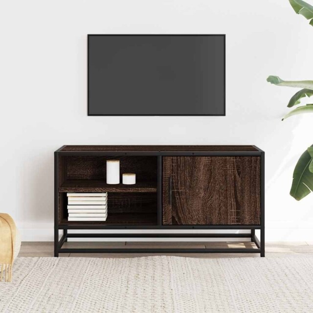 Modern Tv Stand 80cm With Doors Tv Unit Cabinet Storage Living Room by ...
