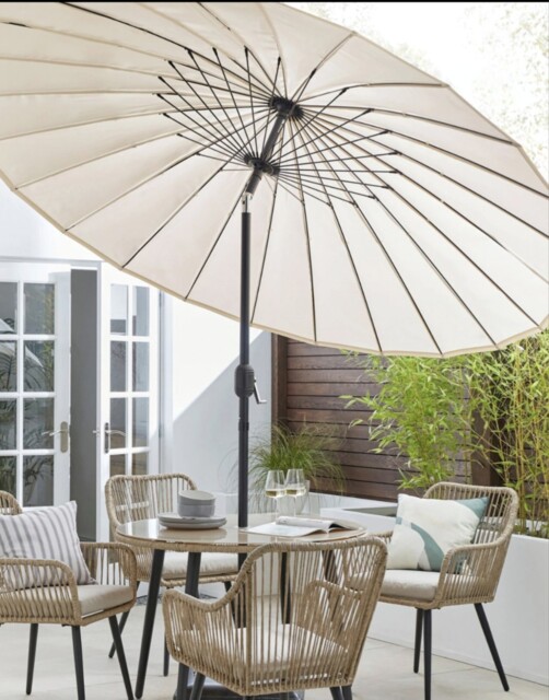 "2.7m Garden Parasol – Crank & Tilt – Waterproof – Only £19 – Last One ...