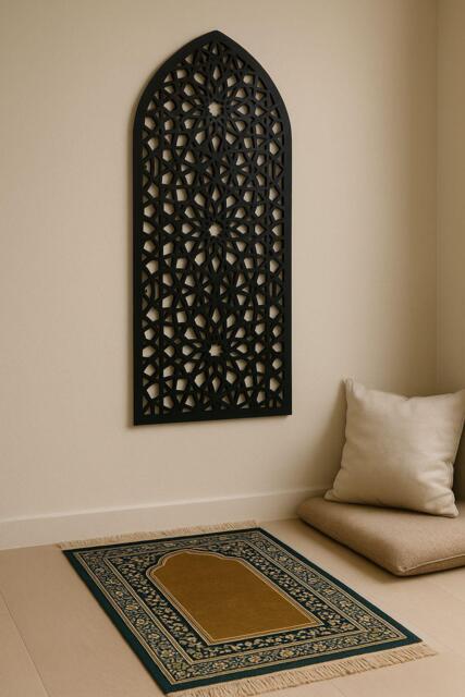 Wooden Mihrab Arch, Geometric Arabesque Islamic Wall Art by Etsy ...