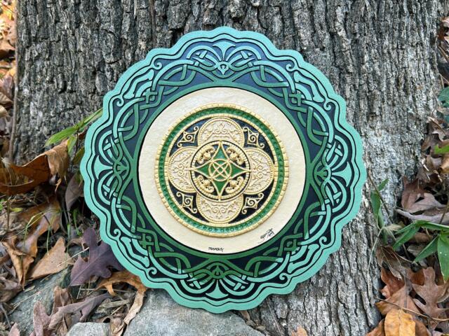 Celtic Ring Of Prosperity - Cast Paper Kevin Dyer Blessing Scottish ...