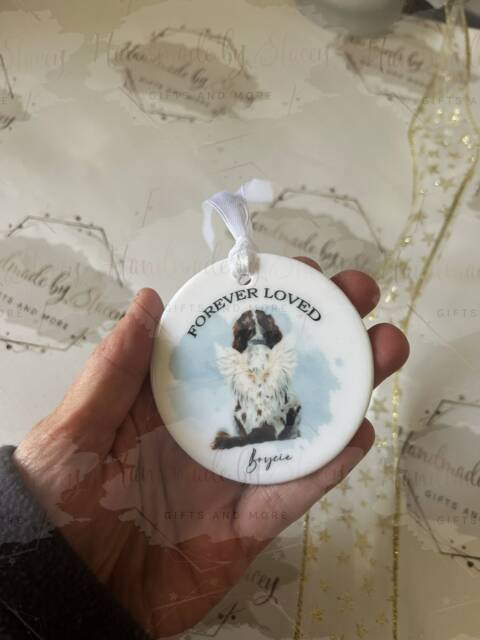 Personalised Pet Memorial Christmas Bauble - Dog Design by Etsy ...