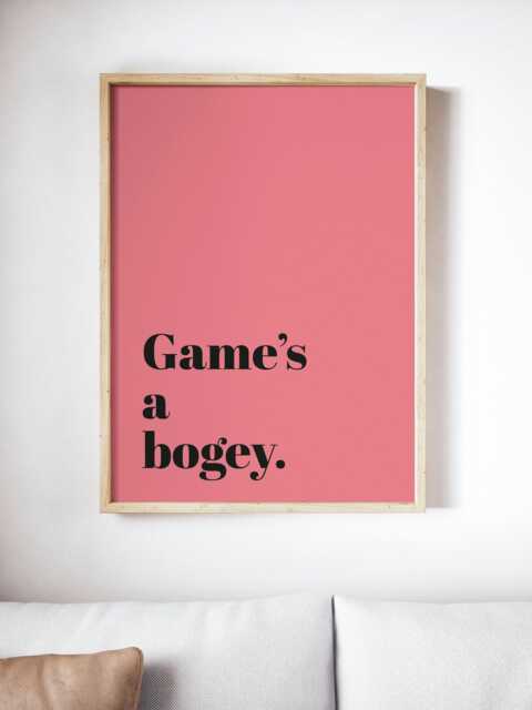Game's A Bogey Unframed Print Scots Scotland Slang Scottish Bright Fun ...