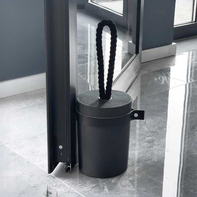 Modern Concrete Door Stop Heavyweight With Leather Band by Etsy ...
