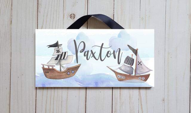 Personalized Pirate Ship Door Sign/ Decor by Etsy | ufurnish.com
