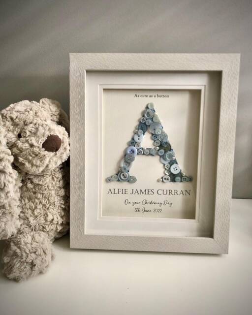 Personalised Christening Gift - Baptism Naming Day Dedication Baby Boy ...