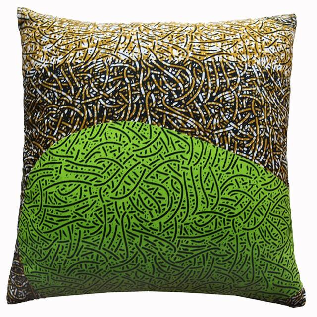 Pear Jade Cushion, African Print Scatter Cotton Fabric, Ankara Pillow ...