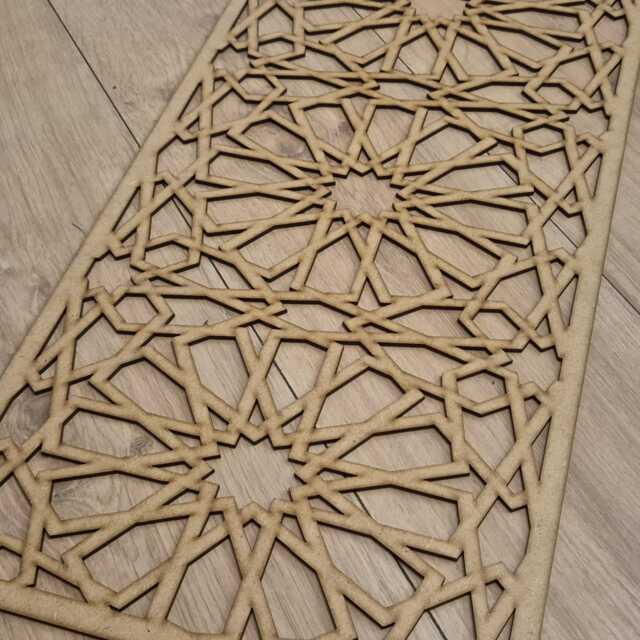 Laser-Cut Moroccan Floral Screen Mdf Radiator Cover, Wall Art - 2Ft X ...