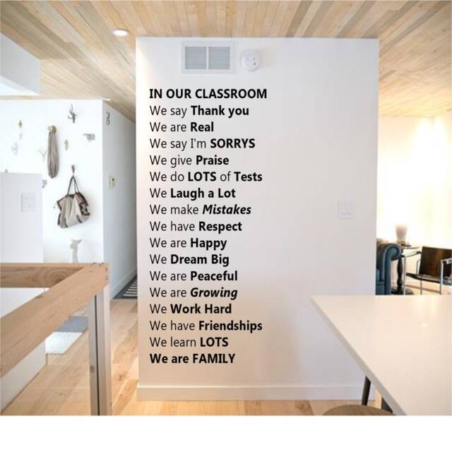 Classroom Decal - in Our Wall Teacher Back To School Decor by Etsy ...