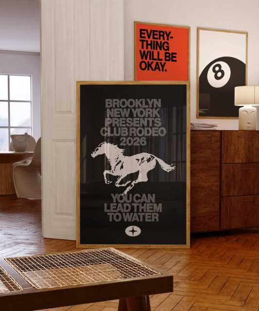 Club Rodeo Print Brooklyn Ny Horse Poster by Etsy | ufurnish.com