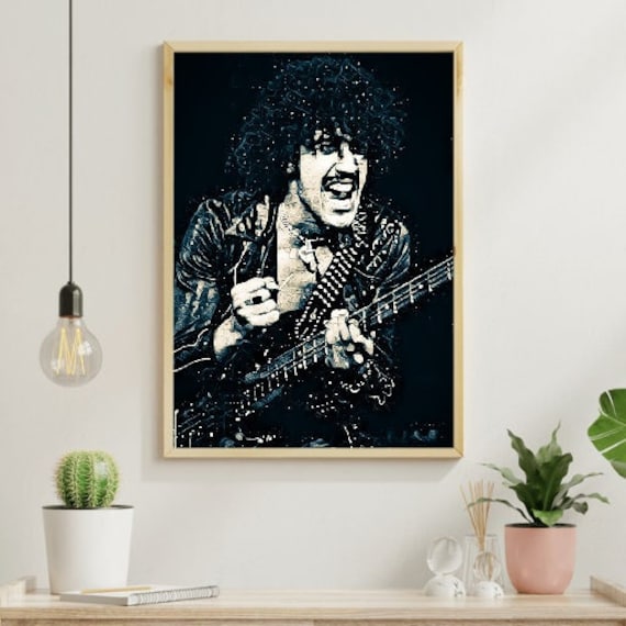 Phil Lynott Art Print, Irish Rock Icon - Unframed by Etsy | ufurnish.com