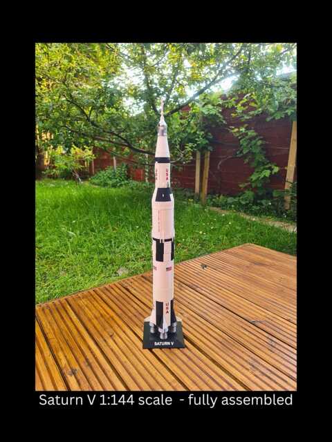 Saturn 5- V- Apollo 11 Rocket Model - Scale 1/144 Fully Assembled ...