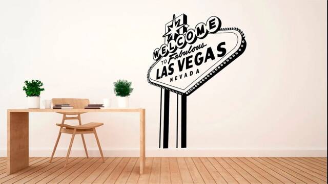 Las Vegas - Vinyl Wall Art, Decal, Sticker, Transfer, Mural, Removable ...