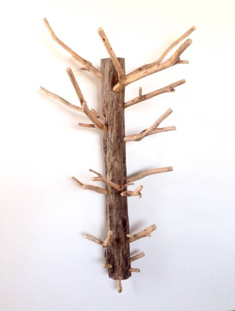 "Rustic Driftwood Coat Rack Handmade Latvian Wood Artisan Hanger - 36 ...