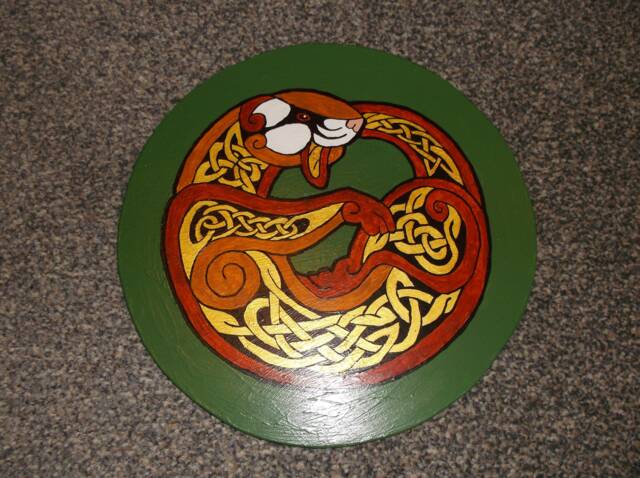 Celtic Sea Otter, Knot Work Disk, Mustelid Wall Plaque, Stoat Altar ...
