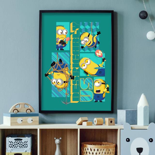 Despicable Me 4 Print - Despicably Us Minions Poster Art by Etsy ...