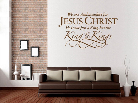 Ambassadors For Jesus Christ, Code 093, Christian Wall Decal by Etsy ...