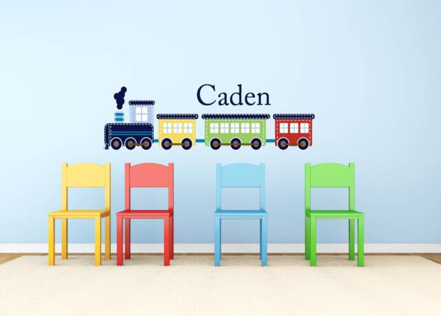 Nursery Decals - Wall Children Vinyl Wall Train & Name Set by Etsy ...