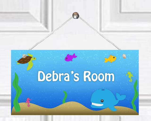 Personalized Sea Creature Door Sign Ocean Theme Nursery Decor by Etsy ...