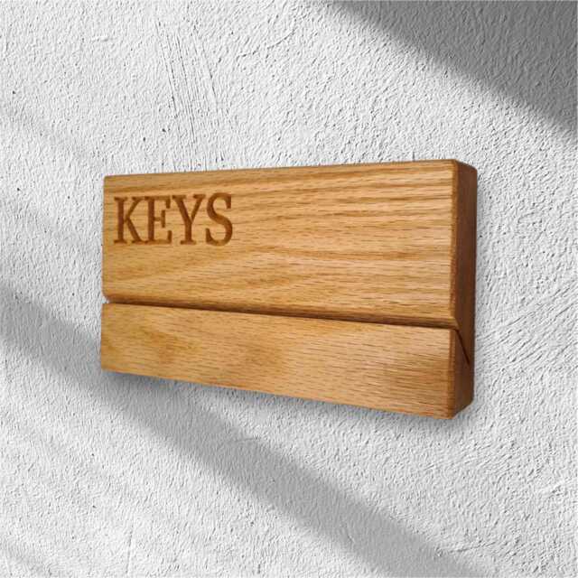 Solid Oak Key Holder/Custom Design Family Keys by Etsy | ufurnish.com