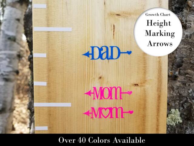 Growth Chart - Mom & Dad Pretty Little Arrows Height Marking For ...
