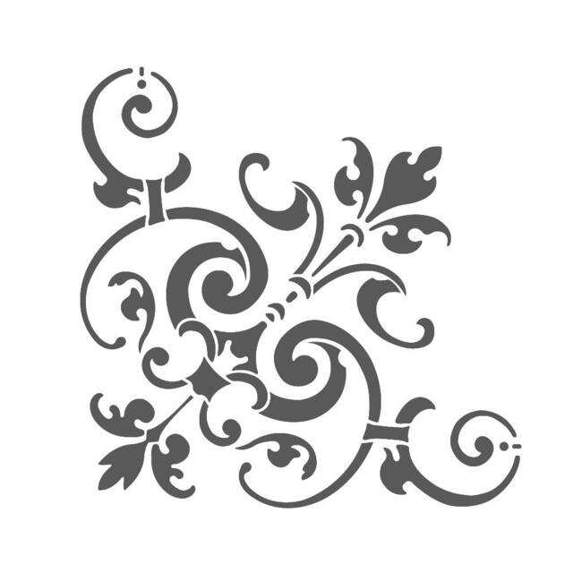 Corner Stencil Reusable Template Simone For Wall Diy Decor by Etsy ...