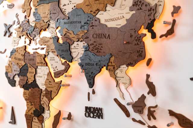 3D Wooden World Map Wall Art Decor Led Backlit Option by Etsy ...