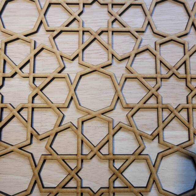 Arabic Star Grate Radiator Screen Laser-Cut Mdf Panel, Wall Art 0112 by ...