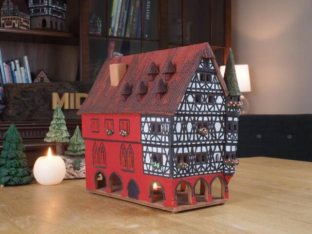 Midene Ceramic House Tea Light Candle Holder Home Decor Collectible ...
