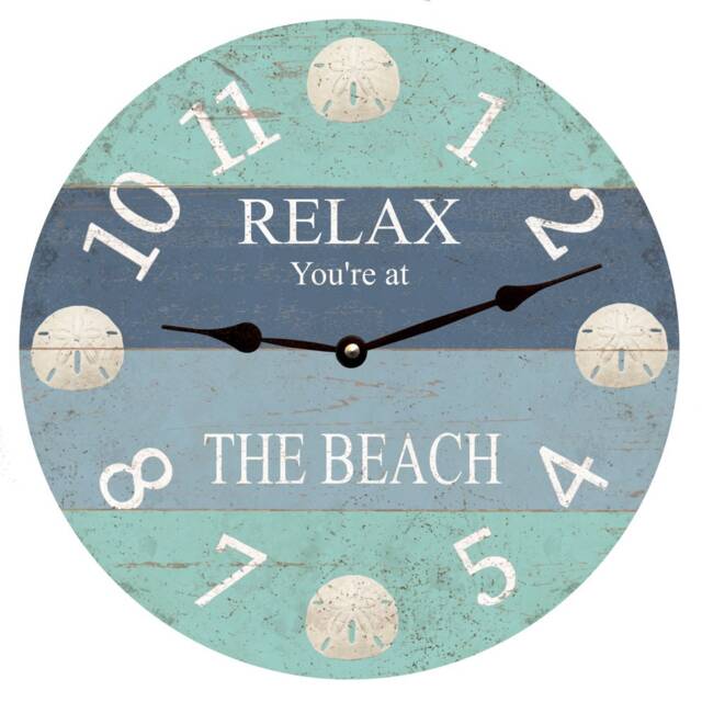 Sand Dollar Clock - Beach Relax Clock by Etsy | ufurnish.com