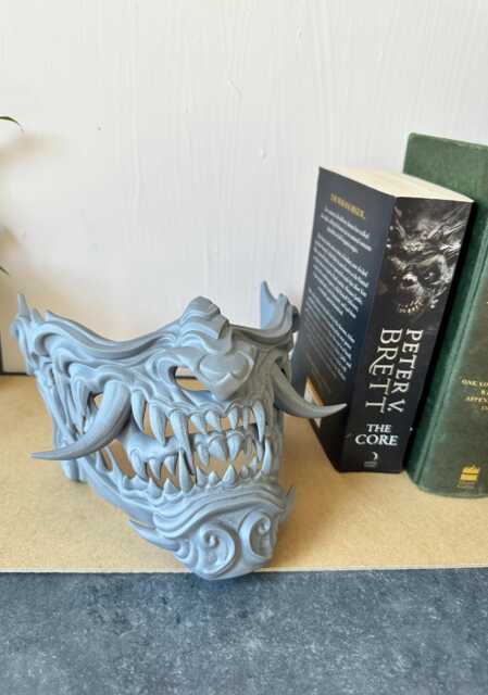 Bakemono Mempo Mask Monster Samurai Armor, Cosplay Wall Art by Etsy ...