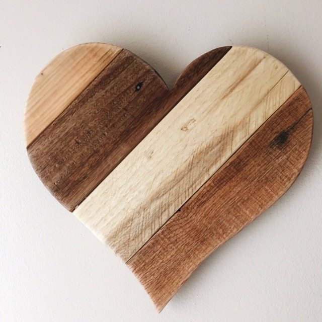 Handcrafted Reclaimed Wood Heart 13-Inch Rustic Wall Decor by Etsy ...