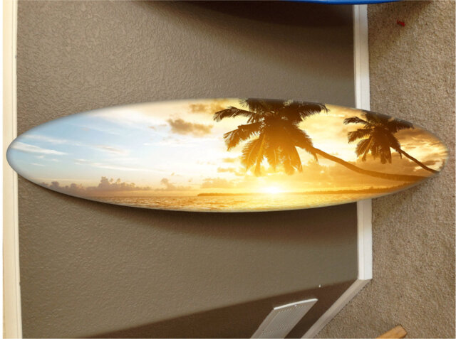 6' Custom Surfboard Wall Decor Hawaiian Beach Art by Etsy | ufurnish.com