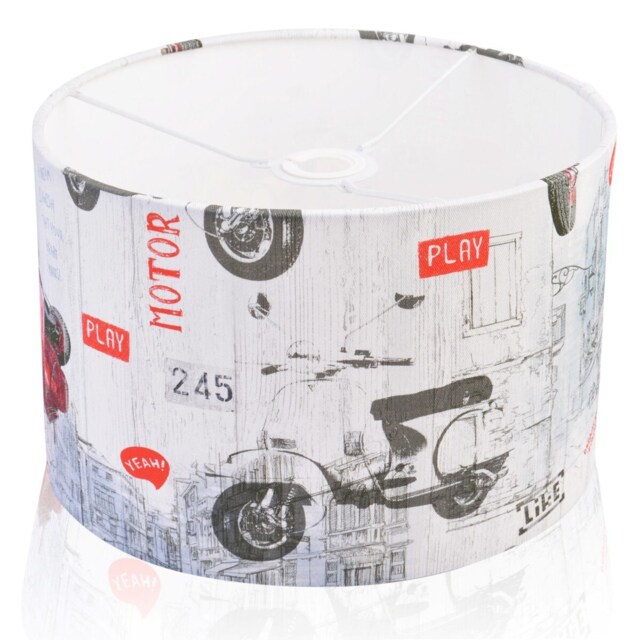 Retro Italian Vespa Scooter Lampshade, Handmade Drum Shade by Etsy ...
