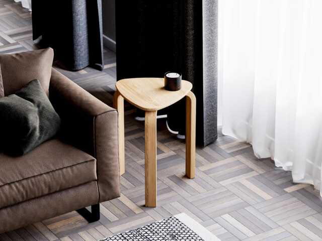 Modern Solid Oak Side Table Blob Wooden End Table by Etsy | ufurnish.com