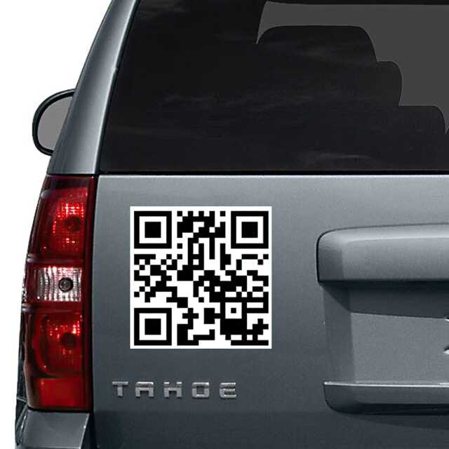Custom Qr Code Sticker - Personalized Design Scan Wall Business Vinyl ...