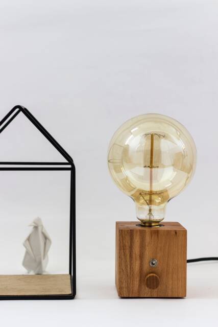 Handmade Edison Bulb Desk Lamp - Dimmable Wooden Base by Etsy ...
