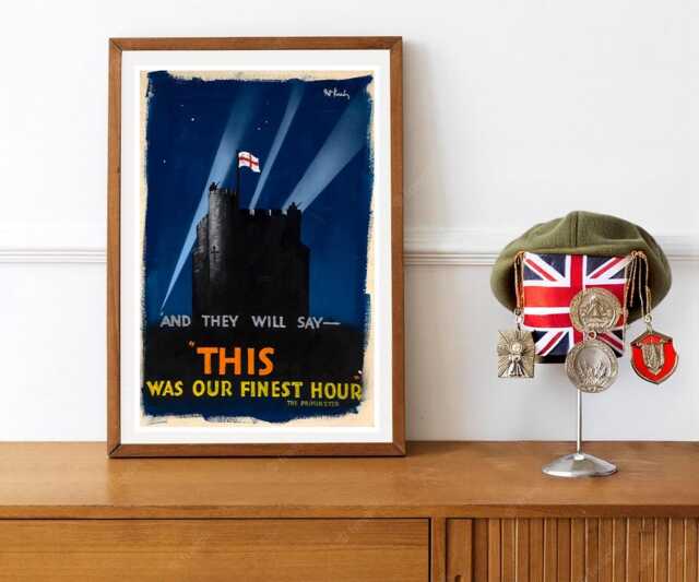 "Reprint Of A British Ww2 Propaganda Poster - ""This Was Our Finest ...