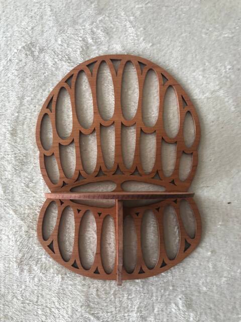 Art Deco Black Cherry Fretwork Wall Shelf Handmade Display by Etsy ...