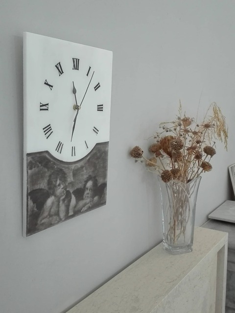 Wall Clock Modern Wall Angels Vintage Decor Wedding Gift Home Angel ...
