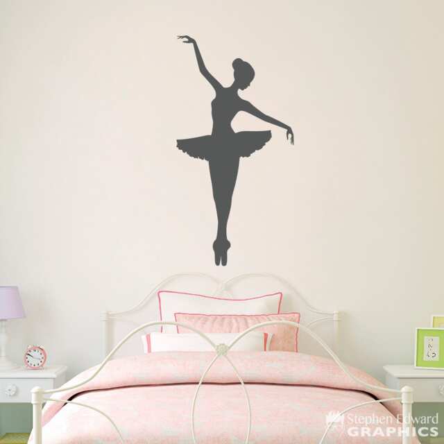 Ballerina Wall Decal - Girl Bedroom Decor Dancing Ballet Vinyl by Etsy ...