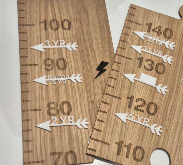Wooden Height Chart Markers Acrylic Milestone Keepsake by Etsy ...
