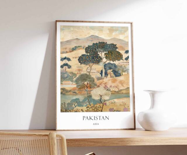 Pakistan Poster, Asian Himalayan Indus Valley Lahore Gilgit-Baltistan ...