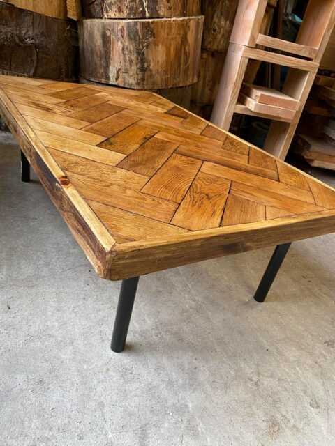 Reclaimed Parquet Herringbone Design Coffee Tables by Etsy | ufurnish.com