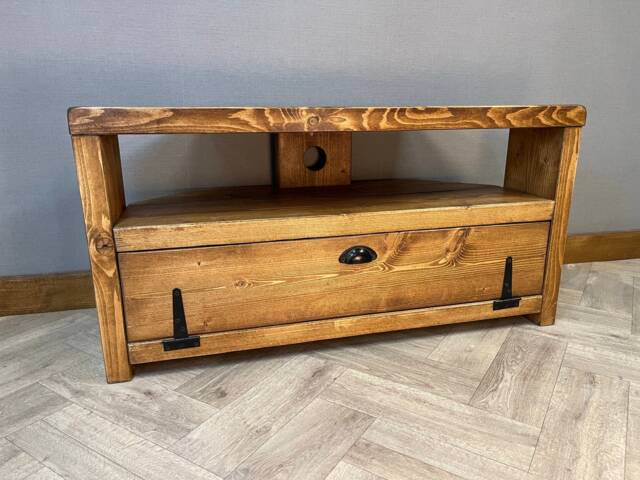 Rustic Corner Tv Unit by Etsy | ufurnish.com