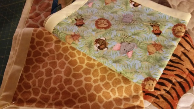 Baby Quilt Set Safari Animals, Receiving Blankets - 3 Piece by Etsy ...